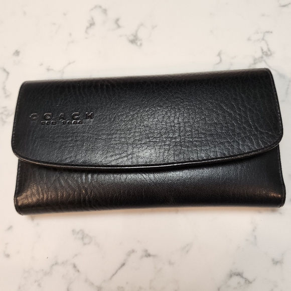 Coach | Bags | Coach Vintage Legacy Trifold Soft Leather Checkbook ...